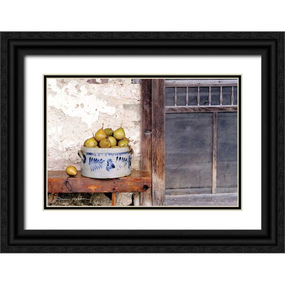 Hoover, Irvin 32x23 Black Ornate Wood Framed with Double Matting Museum ...