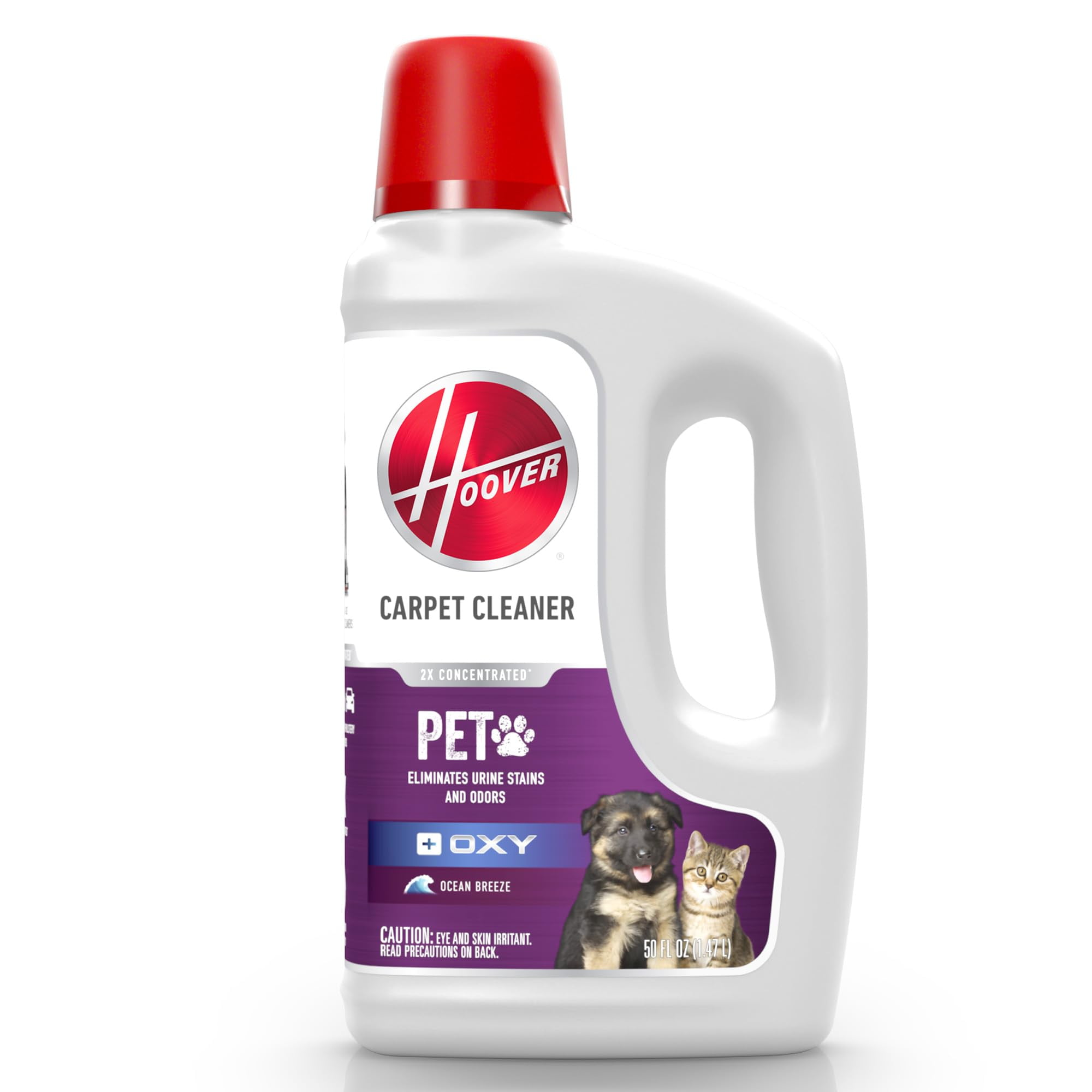 Hoover Oxy Pet Carpet Cleaner Solution, ATT150 oz., Ocean Breeze Scent ...