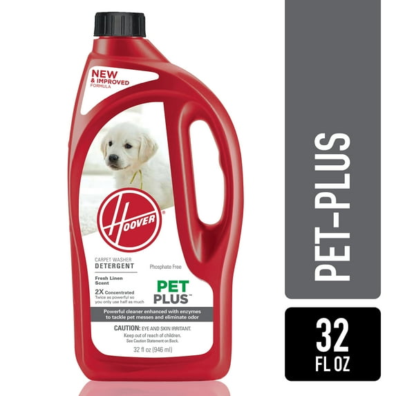 Hoover Pet Plus Carpet Cleaner Solution, 32Oz, AH30325NF - Walmart.com