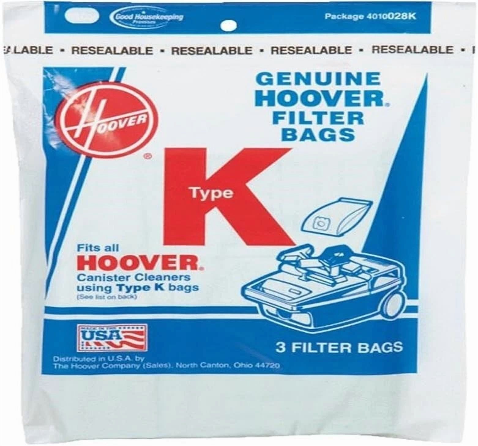 Hoover Type K Canister 2 Ply Vacuum Paper Bags 3 P - Walmart.com