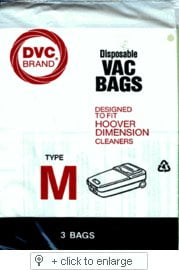 Hoover Type M BAG DVC Brand Vacuum Bags -3 in a pack by DVC - Walmart.com