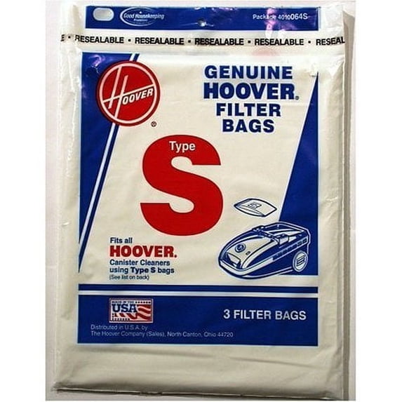 Hoover Type S Disposable Vacuum Bags, 9-Pack, Compatible with Futura ...