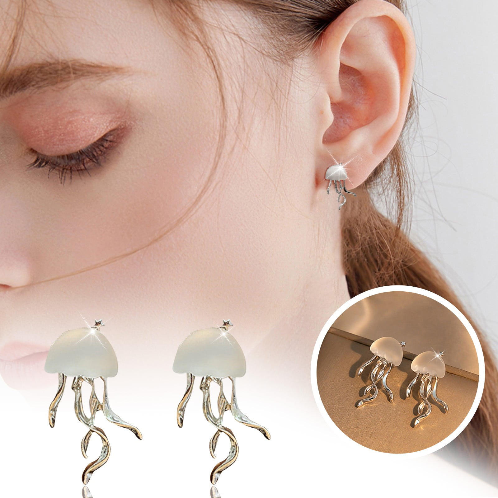 Hop Earrings Women Small Hoop Earrings Heart Drop Earrings Pearl Heart ...