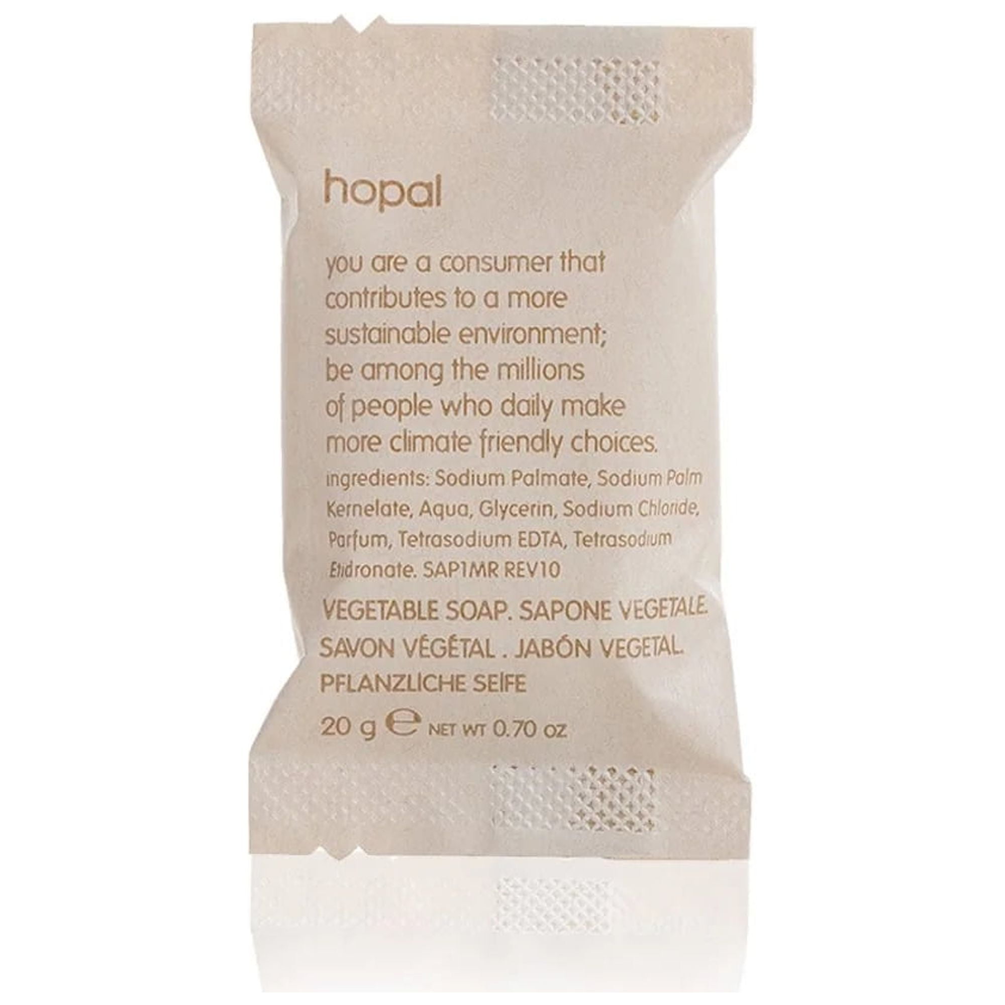 Hopal Nordic Ecolabel Certified Vegetable Soap (Net Wt. 0.70 Ounces ...