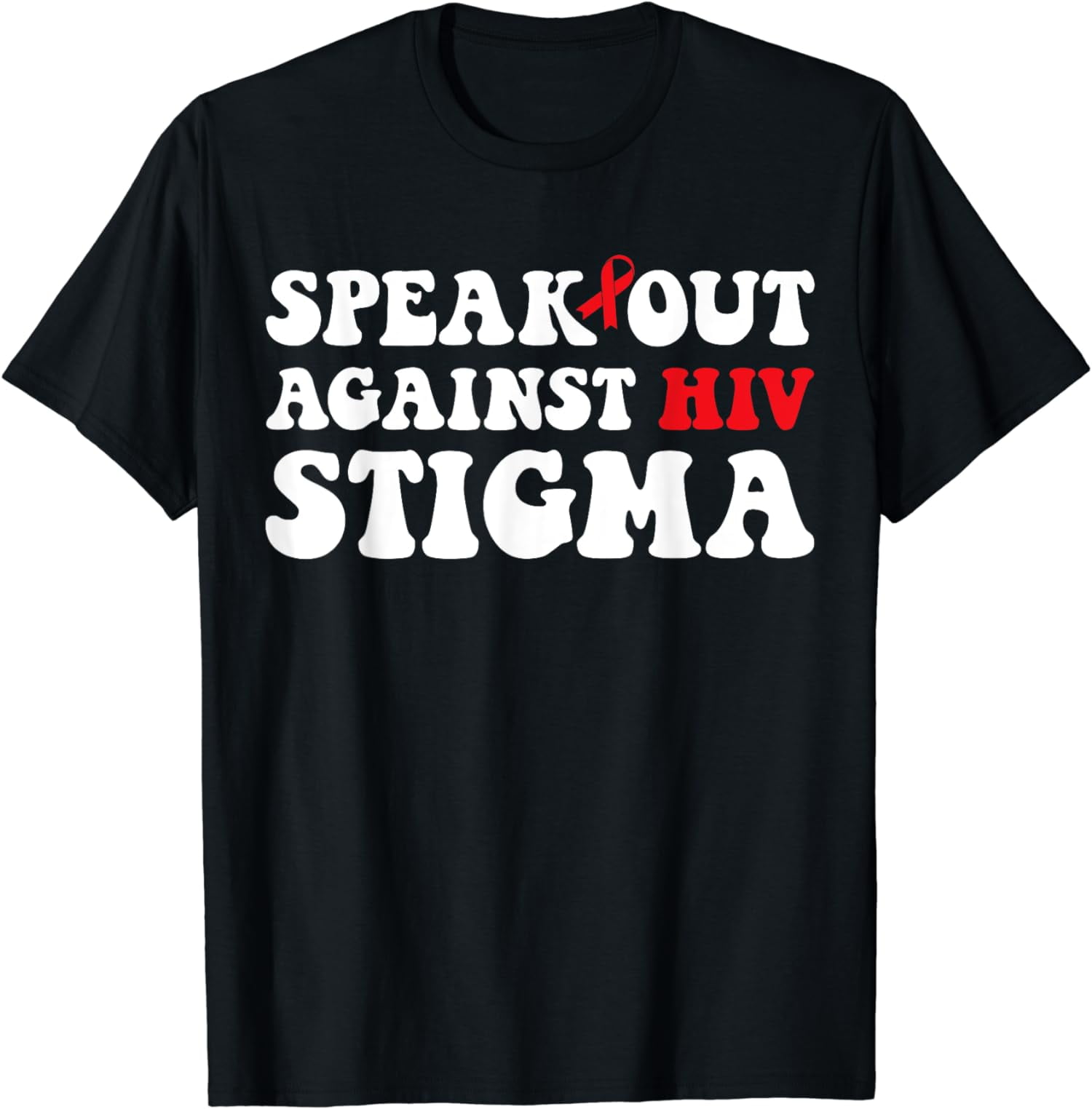 Hope AIDS Awareness Day Red Ribbon HIV Awareness Day T-Shirt - Walmart.com