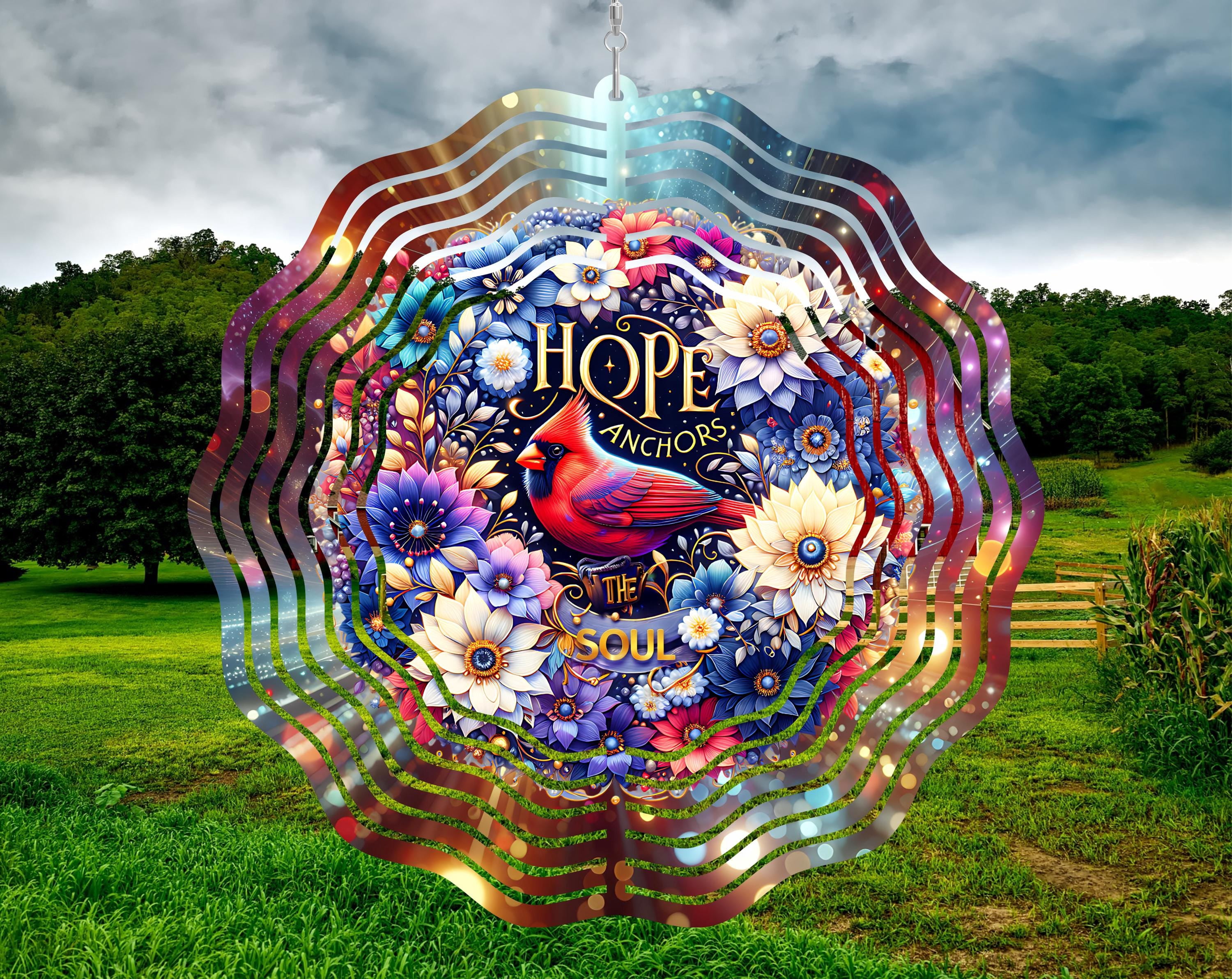Hope Anchors Soul 3D Wind Spinner Cardinal Kinetic Garden Art - Walmart.com