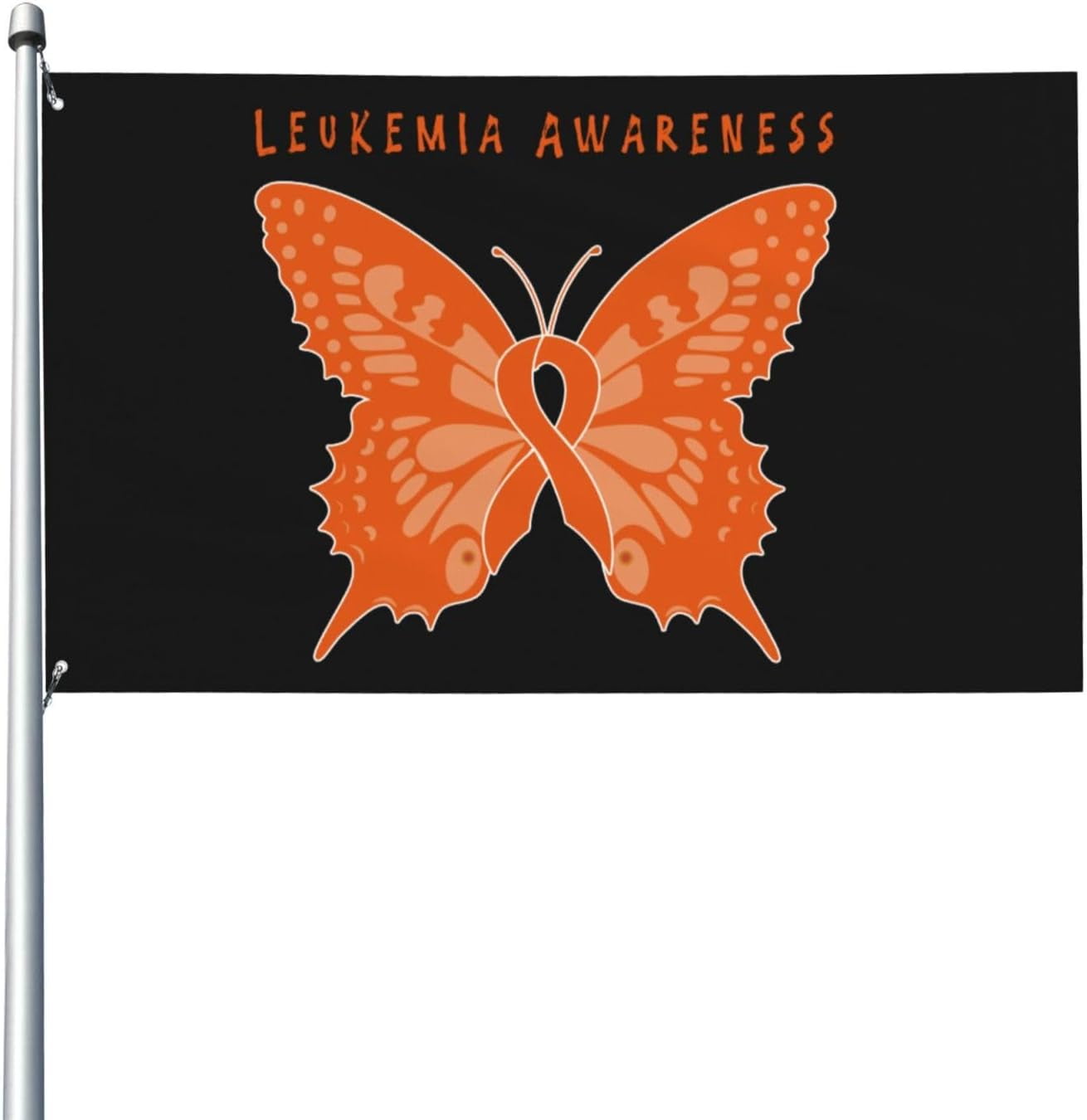 Hope Cure Leukemia Awareness Flag Banner Flags Garden Flag Home House ...