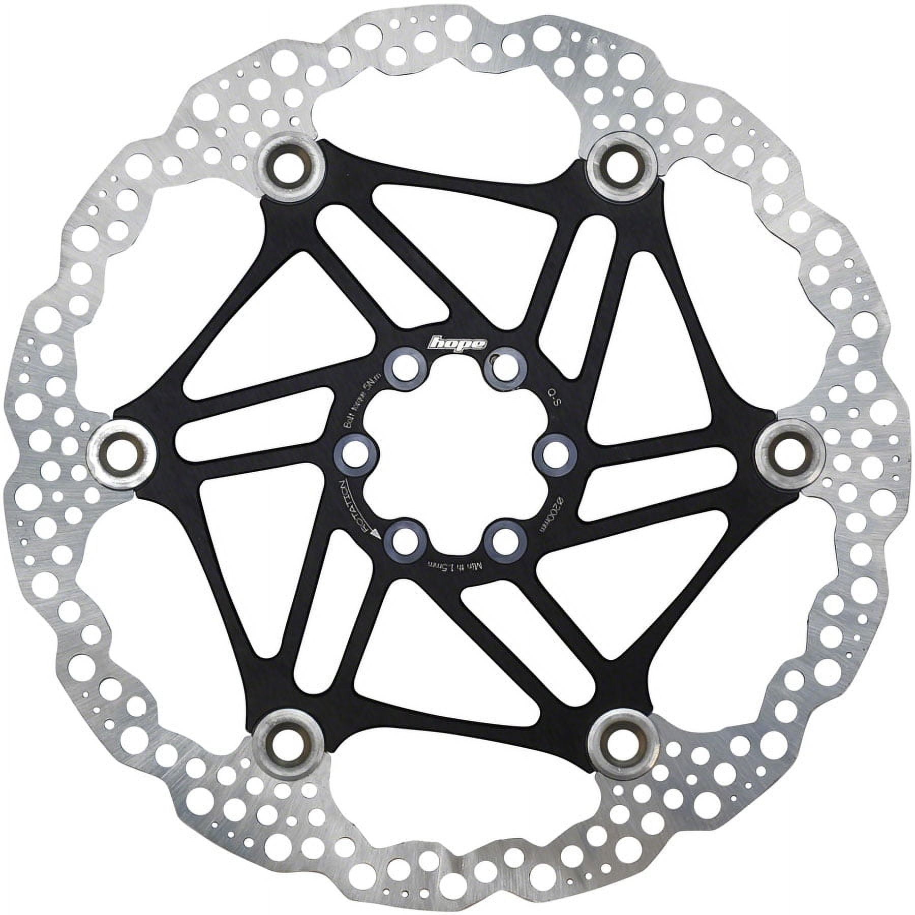 Hope Floating Disc Brake Rotor - 200mm 6-Bolt Black - Walmart.com