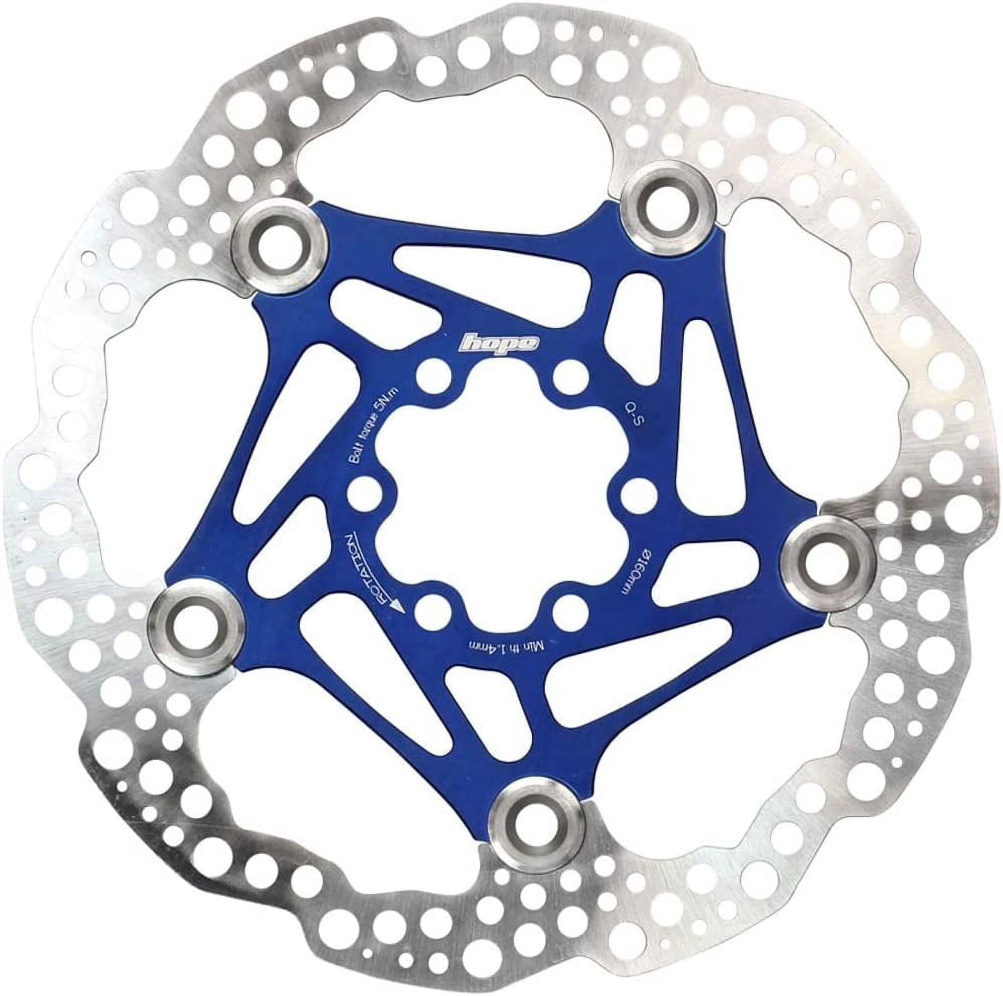 Hope Floating Disc Rotor: 160mm Blue - Walmart.com