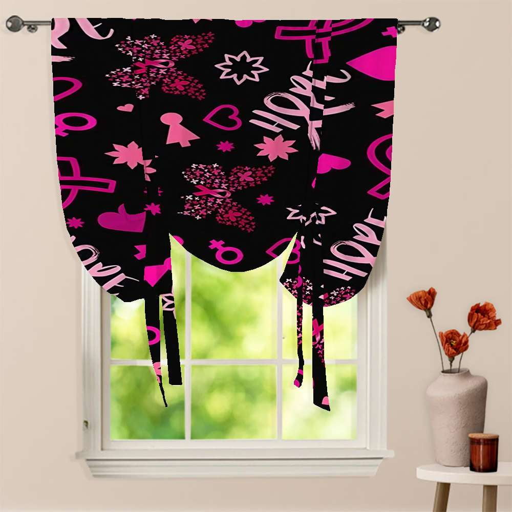 Hope Heals Awareness Window Curtain for Living Room Roman Curtain ...