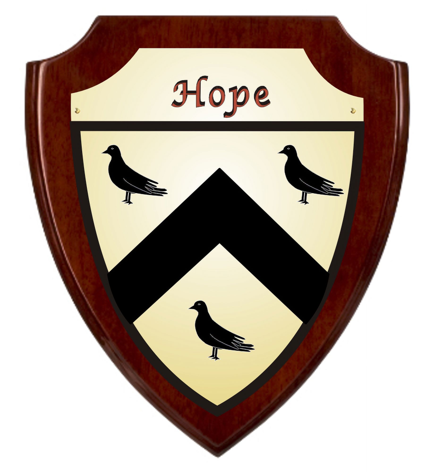 Hope Irish Coat of Arms Shield Plaque - Rosewood Finish - Walmart.com