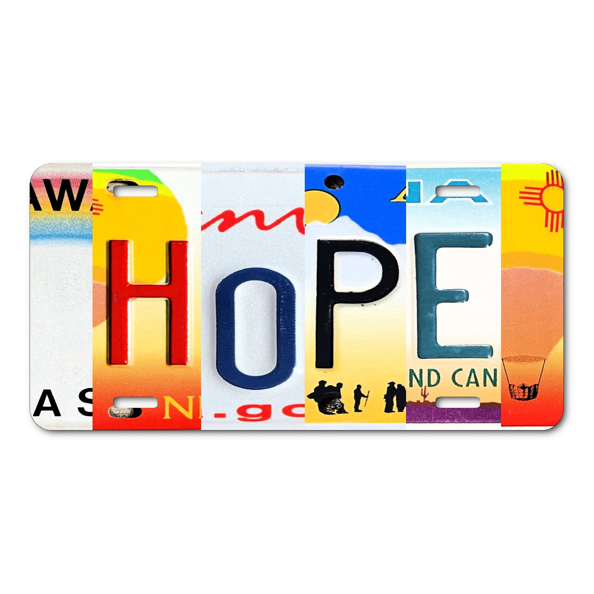 Hope License Plate – Inspirational Auto Tag – Vintage Style ...