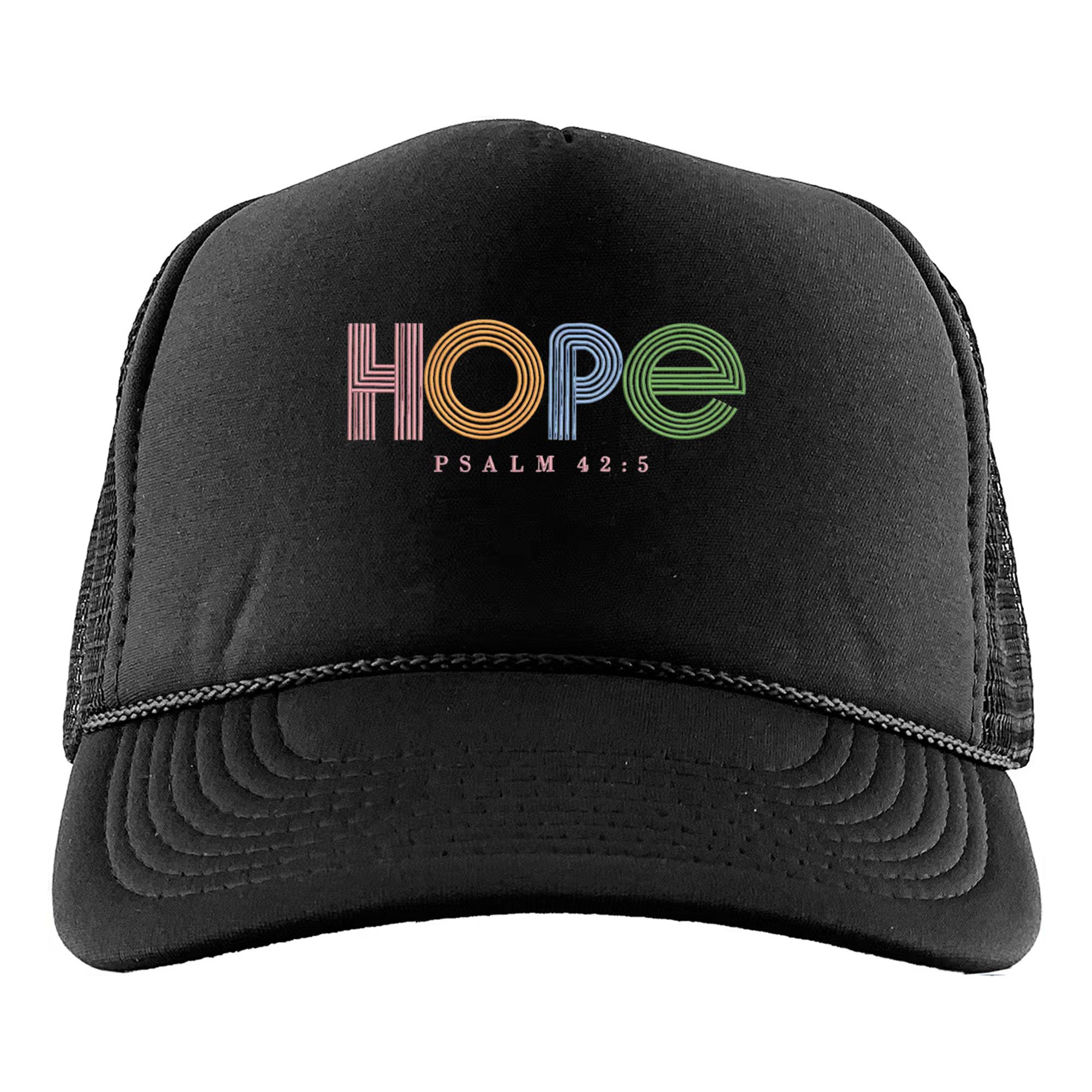 Hope PSALM christian quote embroidered snapback trucker hat faith ...