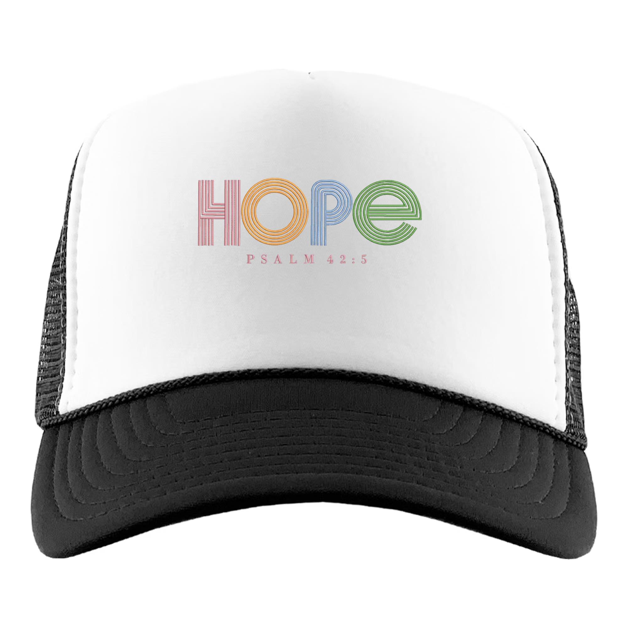 Hope PSALM christian quote embroidered snapback trucker hat faith ...