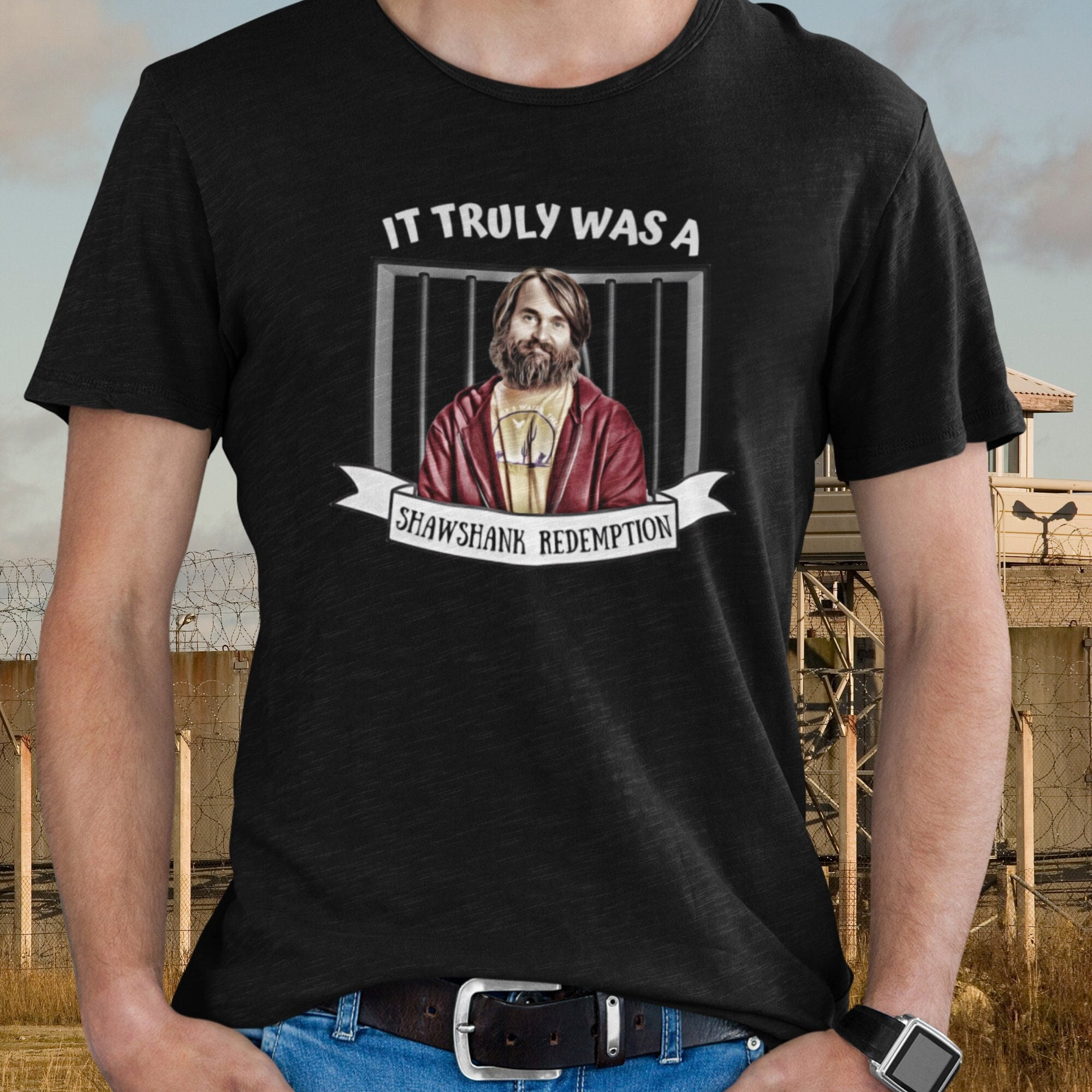 Hope & Redemption Prison Art T-Shirt, Vintage Freedom Graphic Tee ...