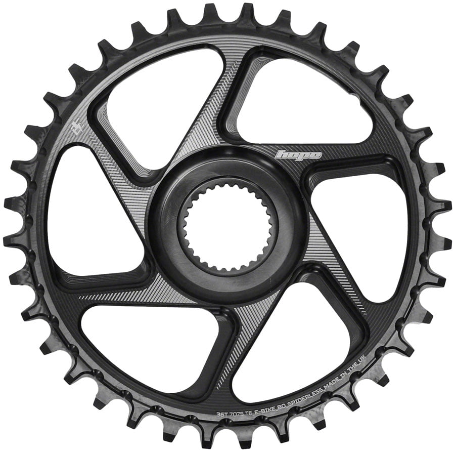 Hope Spiderless Chainring - 36T, R22, Ebike, Bosch, Black - Walmart.com