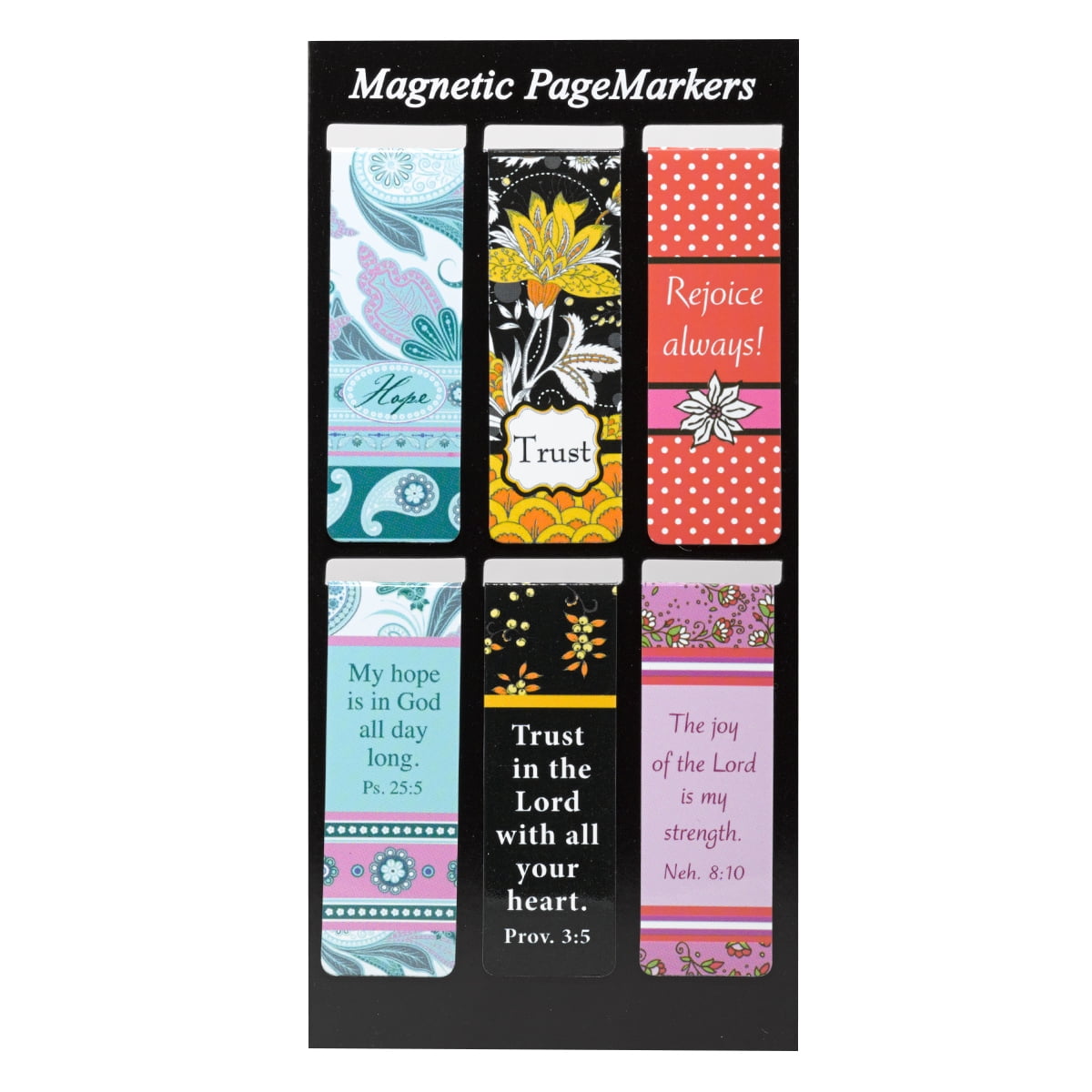 Hope, Trust, and Rejoice Magnetic Bookmark Set - Walmart.com