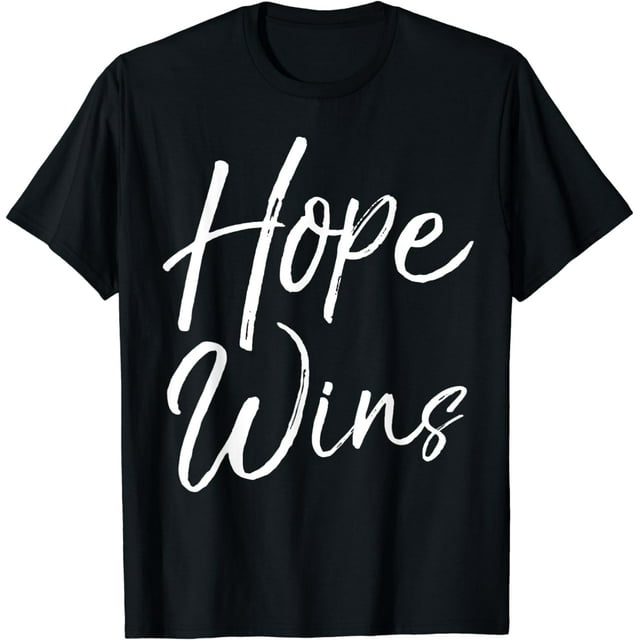 Hope Wins Shirt Vintage Inspirational Bold Christian T-Shirt T-Shirt ...
