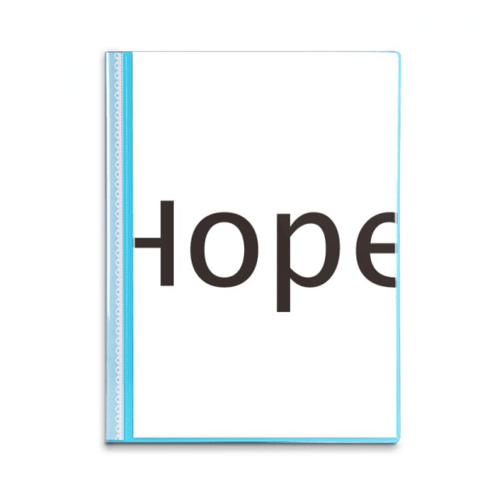 Hope Word Inspirational Quote Sayings Book Sheet Protectors Portfolio ...