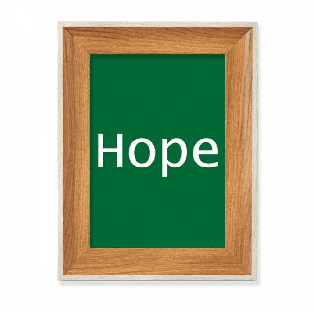 Hope Word Inspirational Quote Sayings Desktop Wooden Photo Frame ...