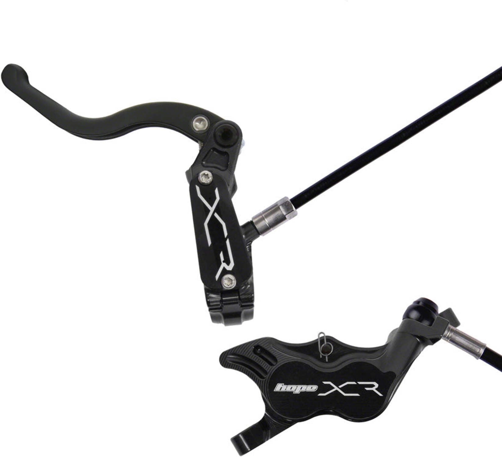 Hope XCR Pro E4 Disc Brake and Lever Set - Front, Hydraulic, Post Mount ...