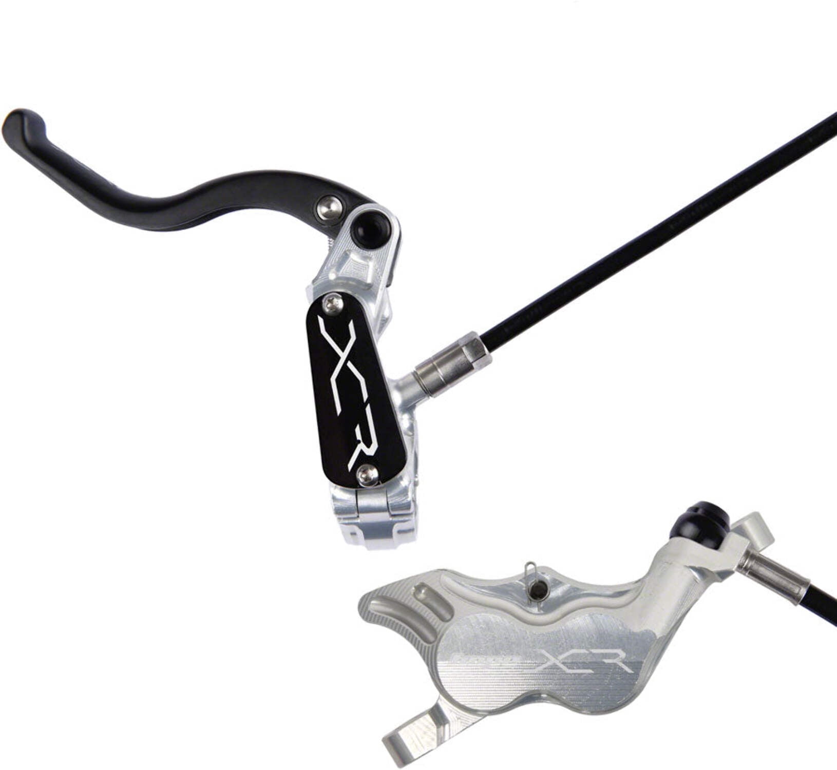 Hope XCR Pro E4 Disc Brake and Lever Set - Front, Hydraulic, Post Mount ...