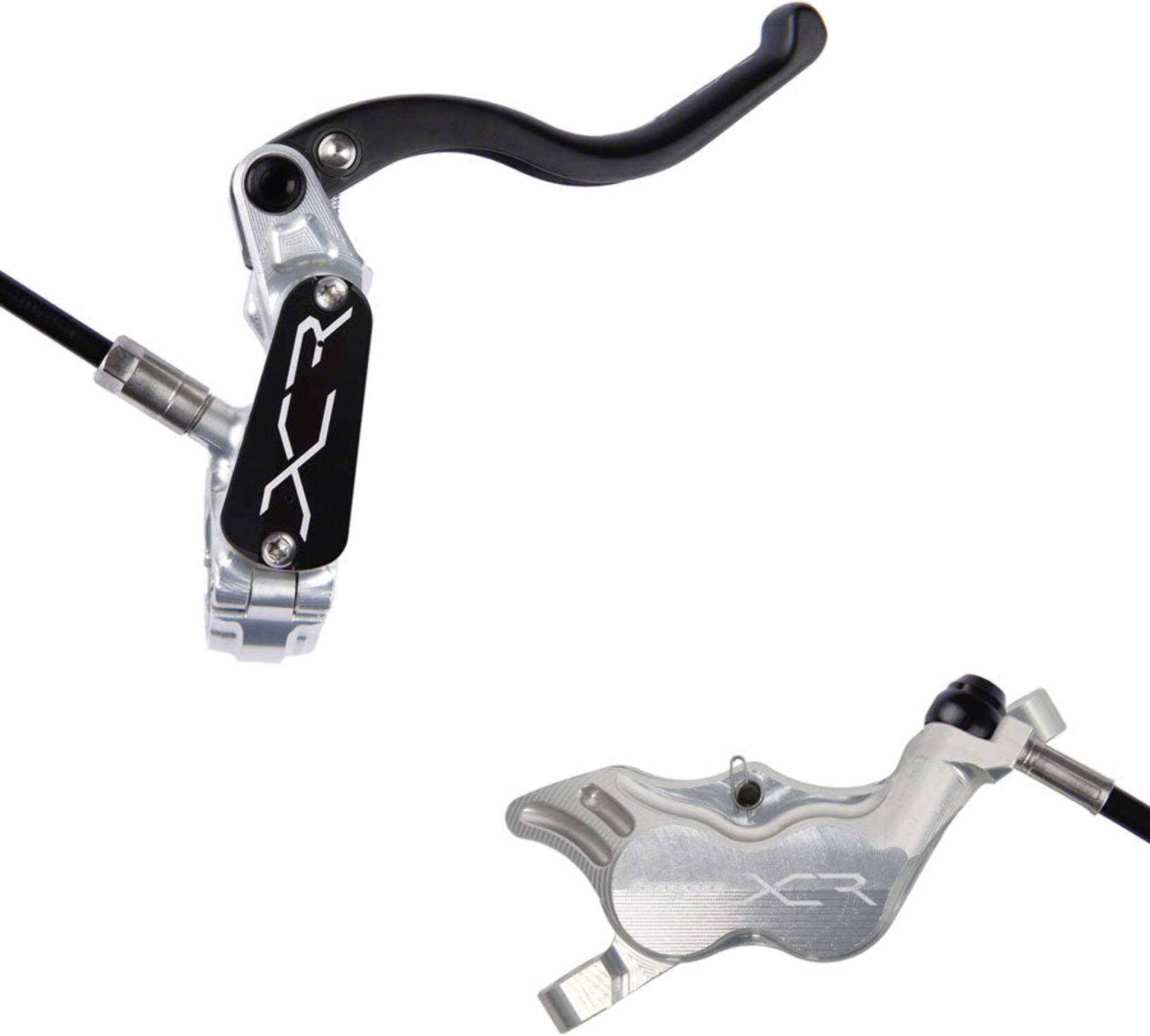 Hope XCR Pro E4 Disc Brake and Lever Set - Rear, Hydraulic, Post Mount ...