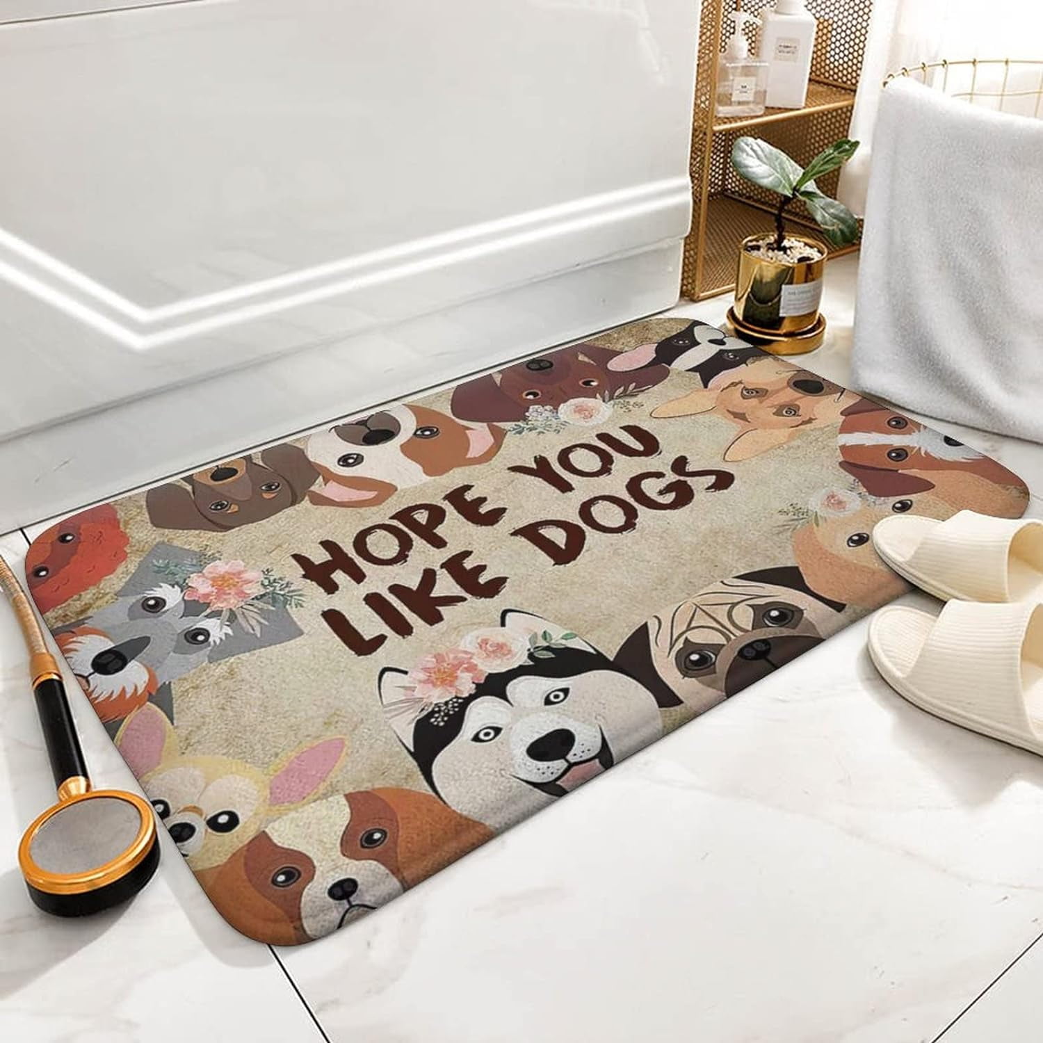 Hope You Like Dogs Doormat, Dog Lovers Welcome Home Decorative Welcome ...