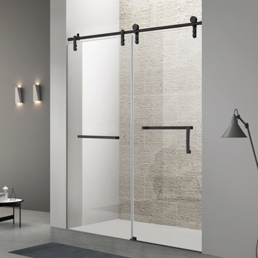 Free Shipping! VIGO Elan 56 to 60 in. W x 74 in. H Sliding Frameless ...