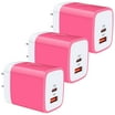 FiveBox Wall Charger Block, 8-Pack USB Charger Adapter, 2.1A Dual Port ...