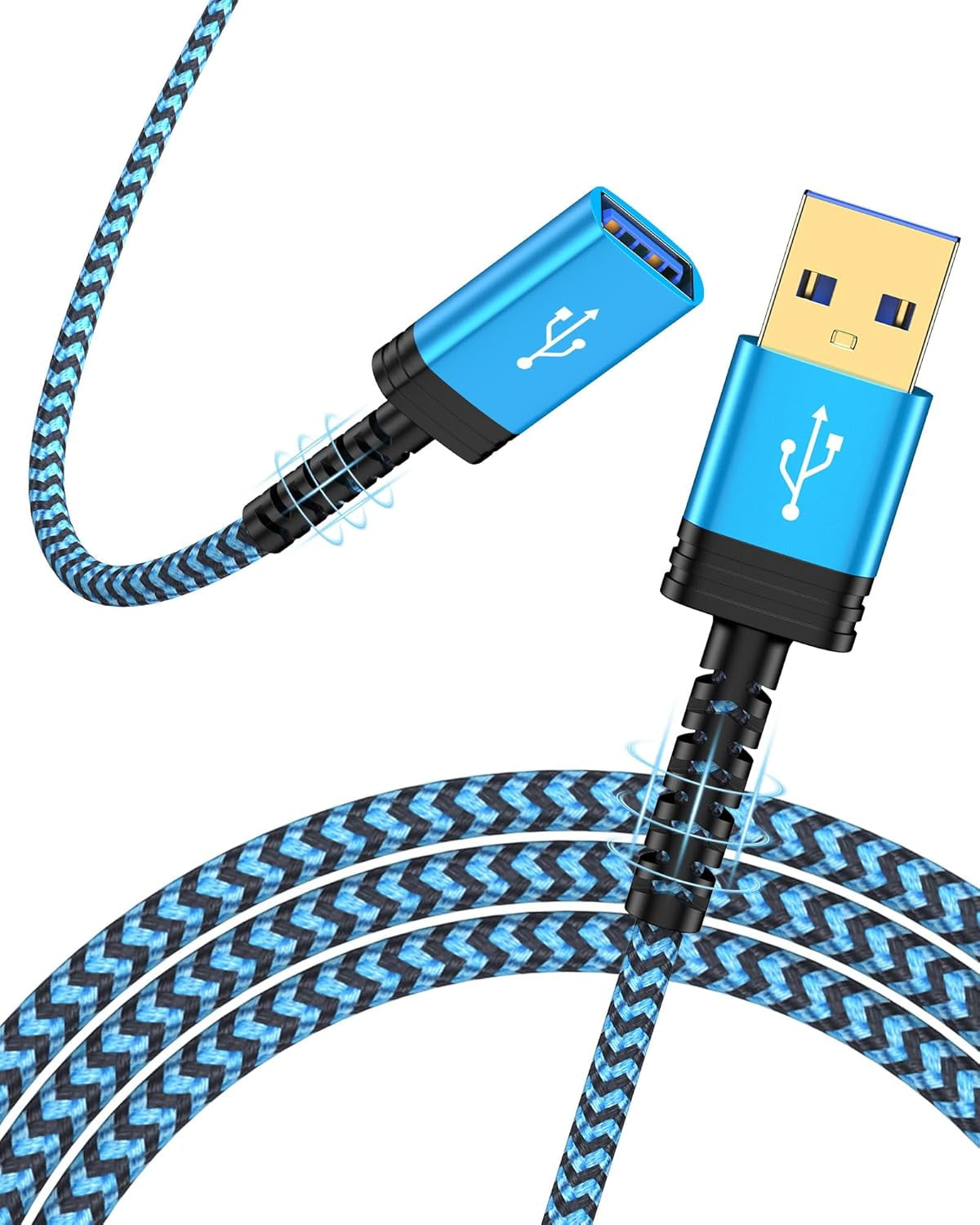 HopePow Usb Extension Cable 6ft Feet,Type A Male to Female Extender ...