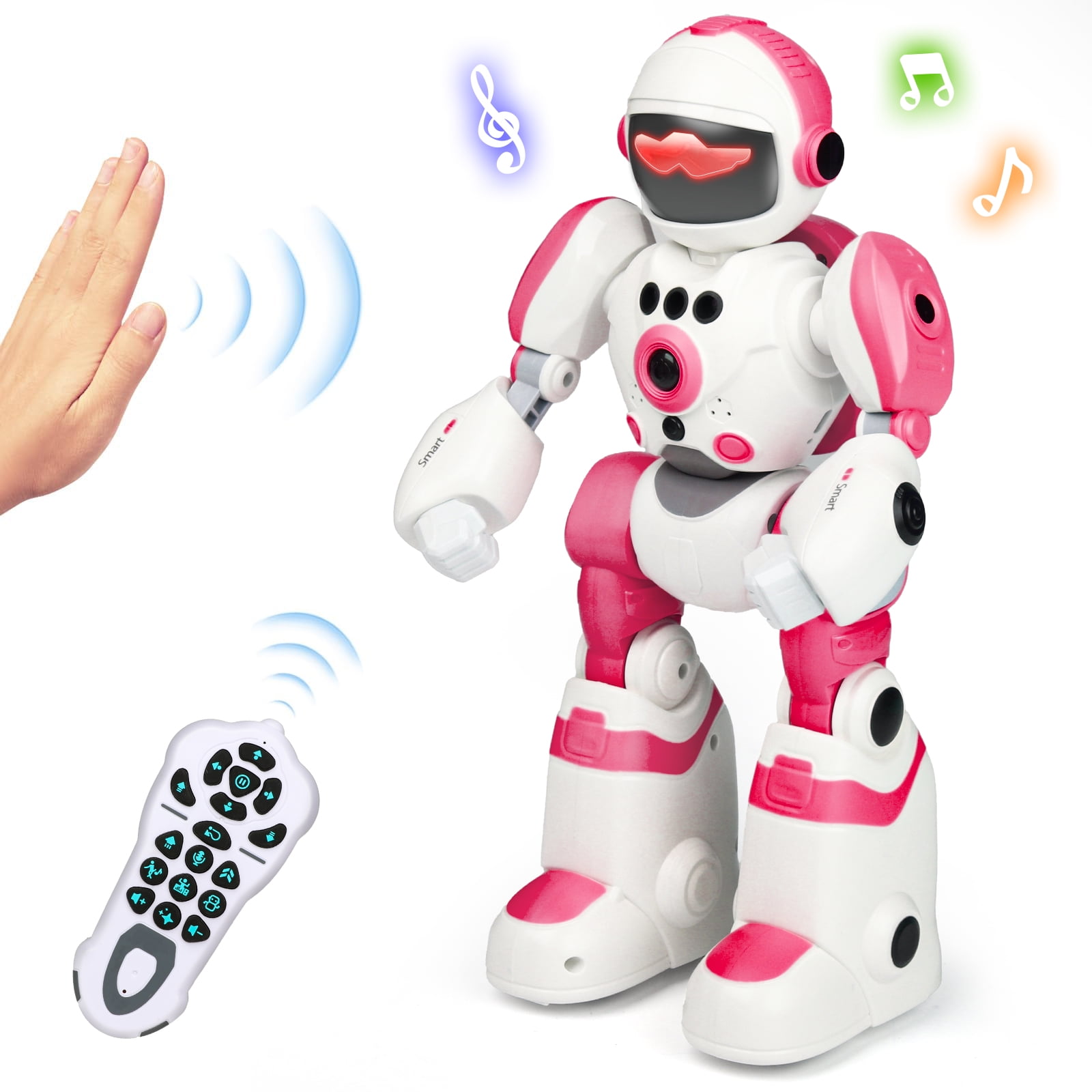 HopeRock RC Robot Toys for Kids, Gesture & Sensing Programmable Remote Control Smart Robot ...