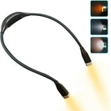 Hopedone Rechargeable LED Neck Light, 3 Modes, Portable Bed Book Light ...
