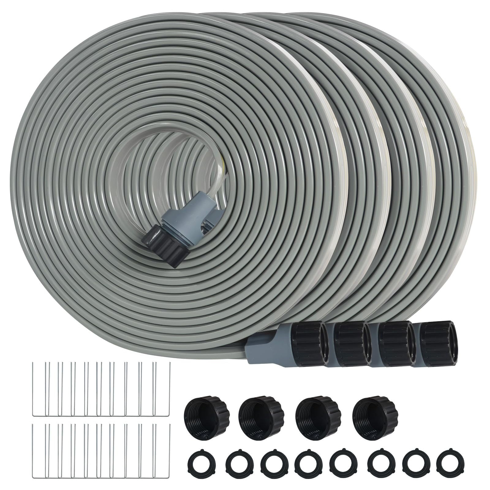 Hopegiver Sprinkler Soaker Hose 10ft 4-Pack Yard Sprinkler Hose for ...