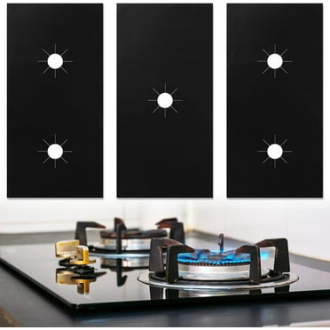 Kitchen + Home Set of 4 Nonstick Heavy Duty Reusable Stove Top Gas ...