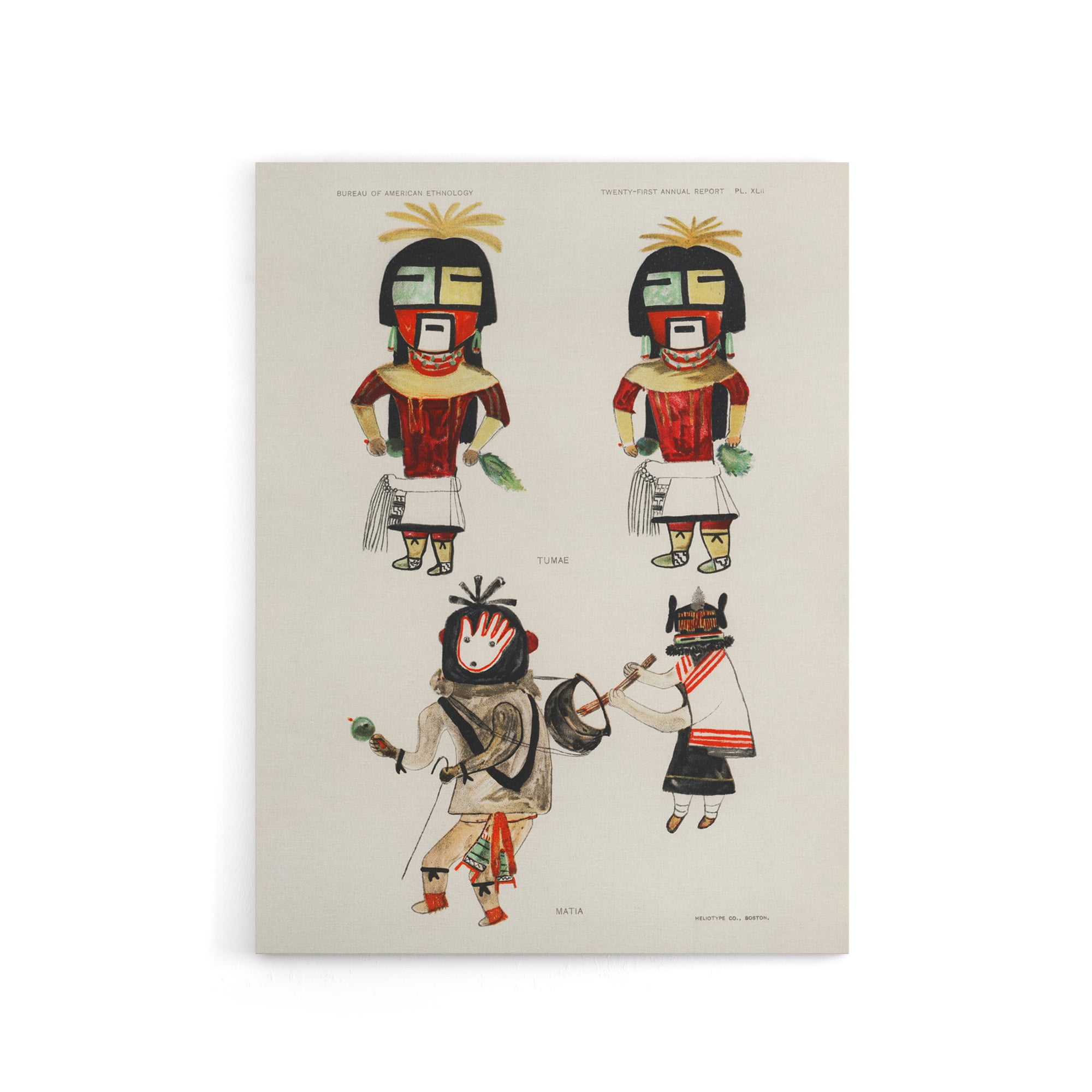 Hopi Kachinas Hopi Native Vintage Canvas Wall Art 24X32" - Walmart.com