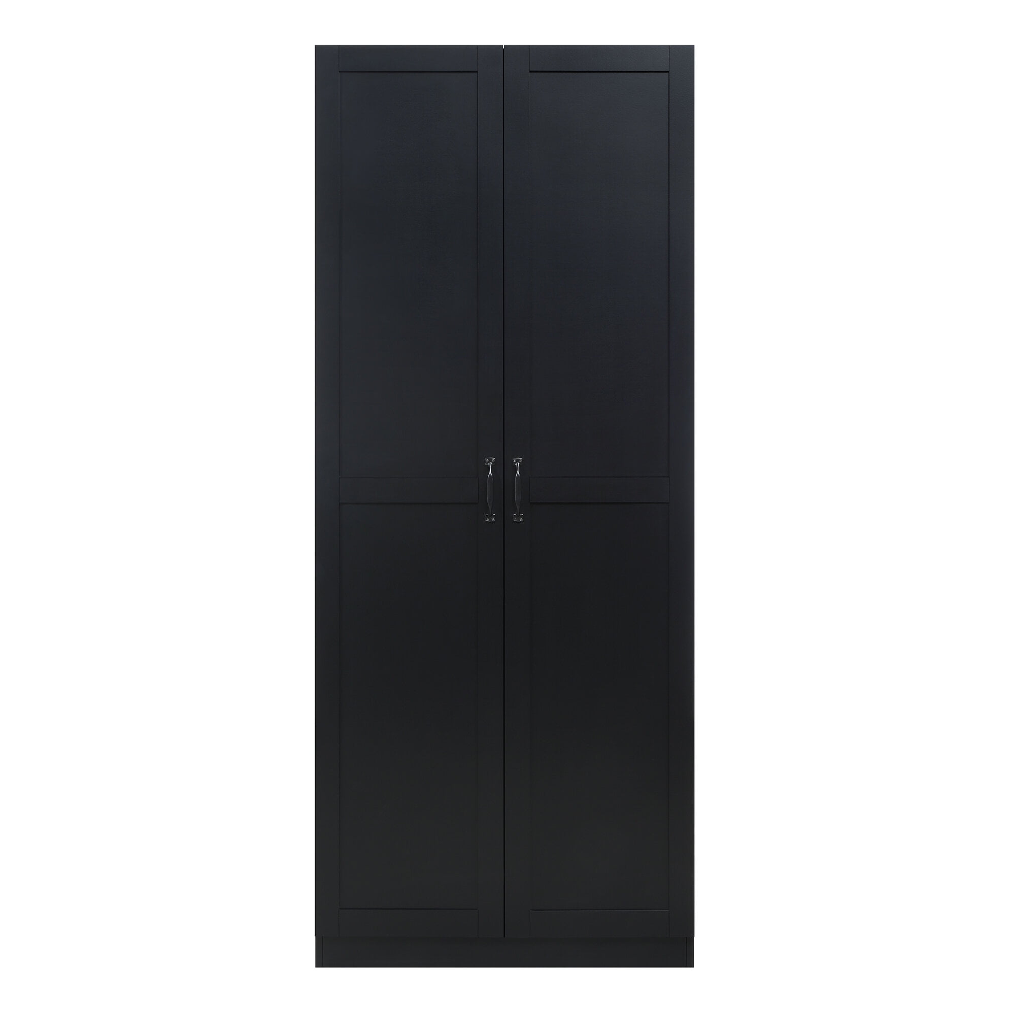 Hopkins 30 Inch Tall Storage Cabinet in Black with 7 Shelves for ...