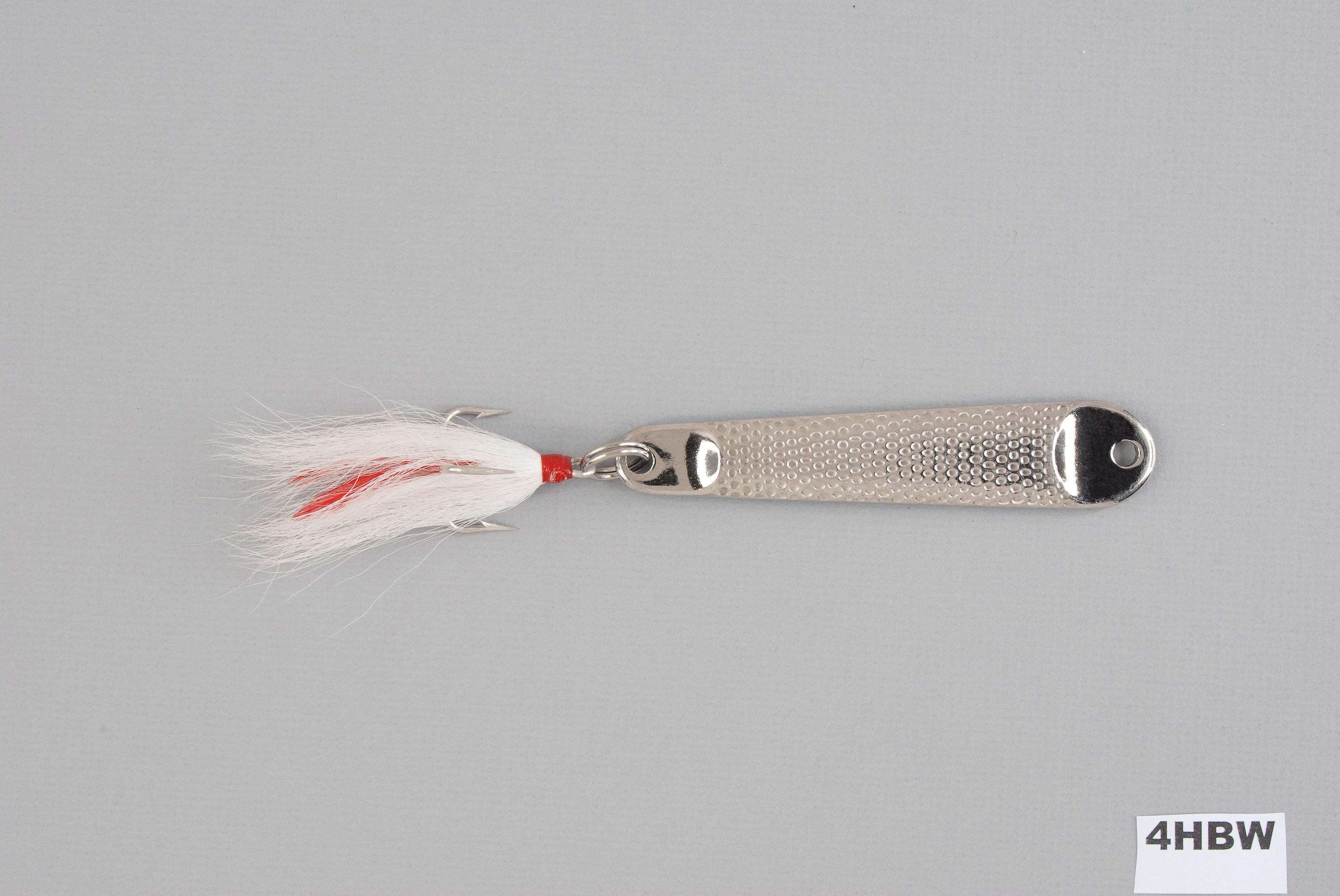 Hopkins 4HBW No= Eql Hammered Spoon w/Bucktail Treble Hook, 4-1/2", 3oz ...