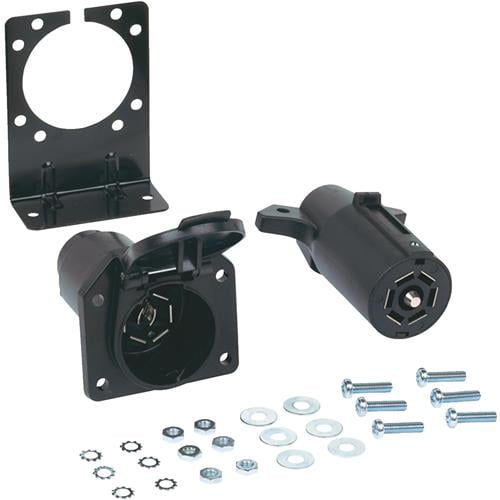 Hopkins 7-Blade Vehicle/Trailer Connector Set 7-POLE RV RND BLADE KIT ...
