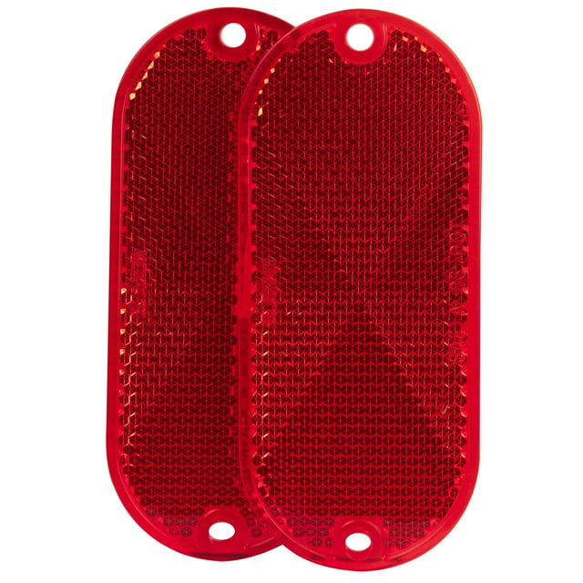 Hopkins Towing Solutions 2 Pack Oblong Stick-On Reflectors, Red ...