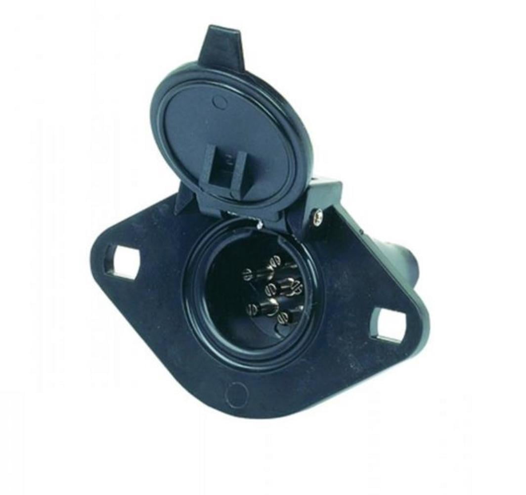 Hopkins Towing Solutions 6 Pole Round Vehicle End Socket - Plastic ...