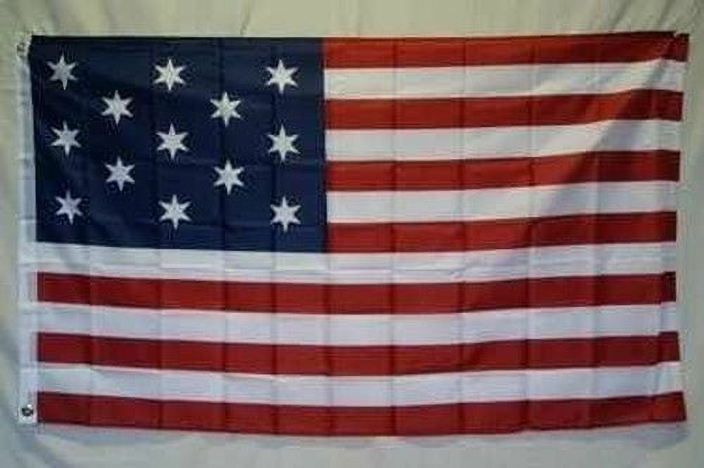 Hopkinson's 1777 Flag 3x5 ft 6 Pt Star Revolutionary War USA US ...