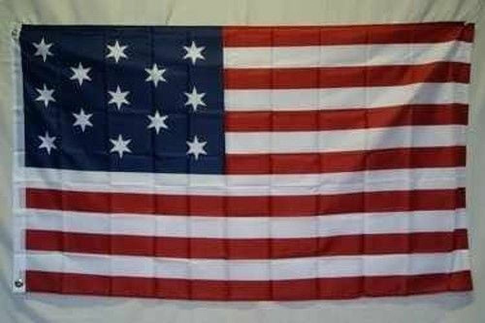 Hopkinson's 1777 Flag 3x5 ft 6 Pt Star Revolutionary War USA US ...