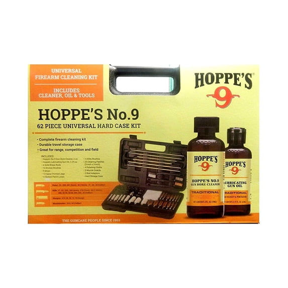 Hoppes #9 Universal Complete Gun Cleaning Kit - Handgun, Rifle, Shotgun ...