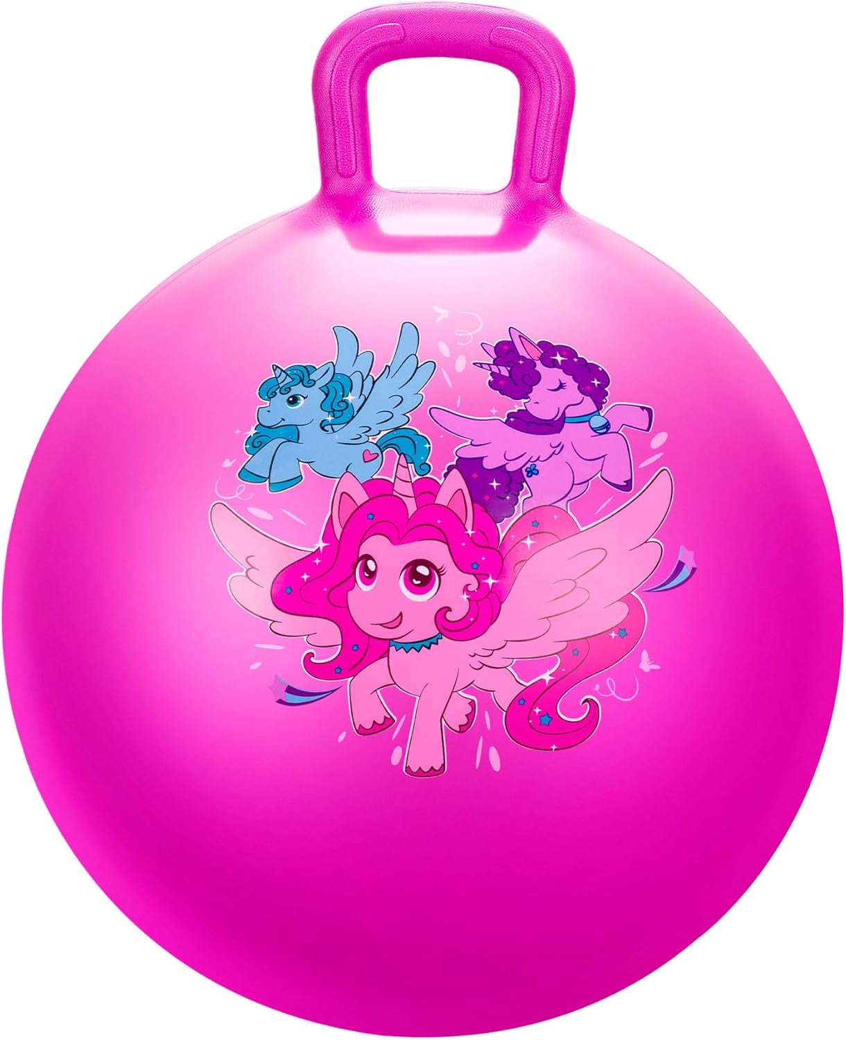 Hopper Ball 18 inches Bouncy Ball with Handle for Kids Age 3-6 Hoppity ...