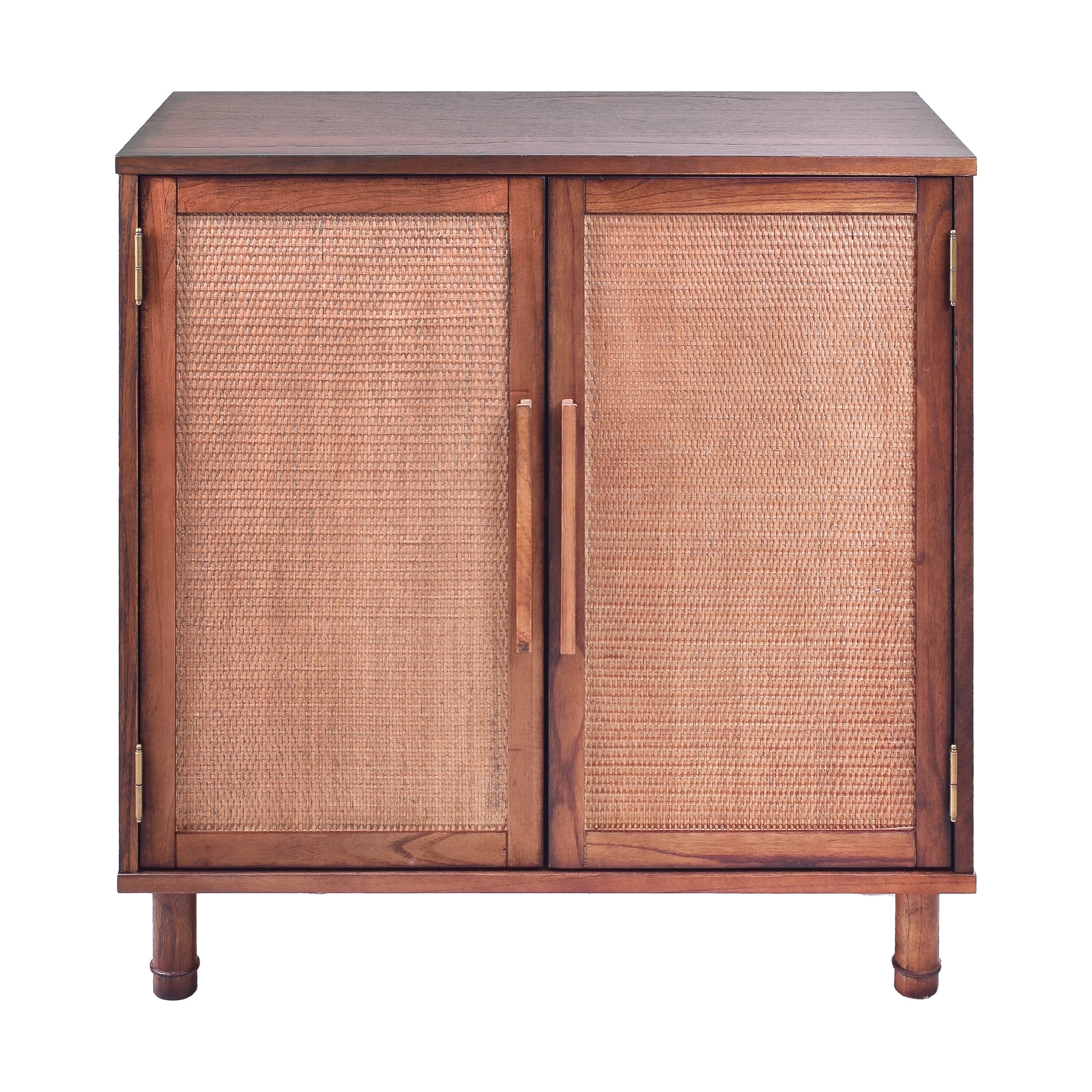 Hopper Studio ® Delancey Brown 2-Door Cabinet with Woven Rattan Panels ...