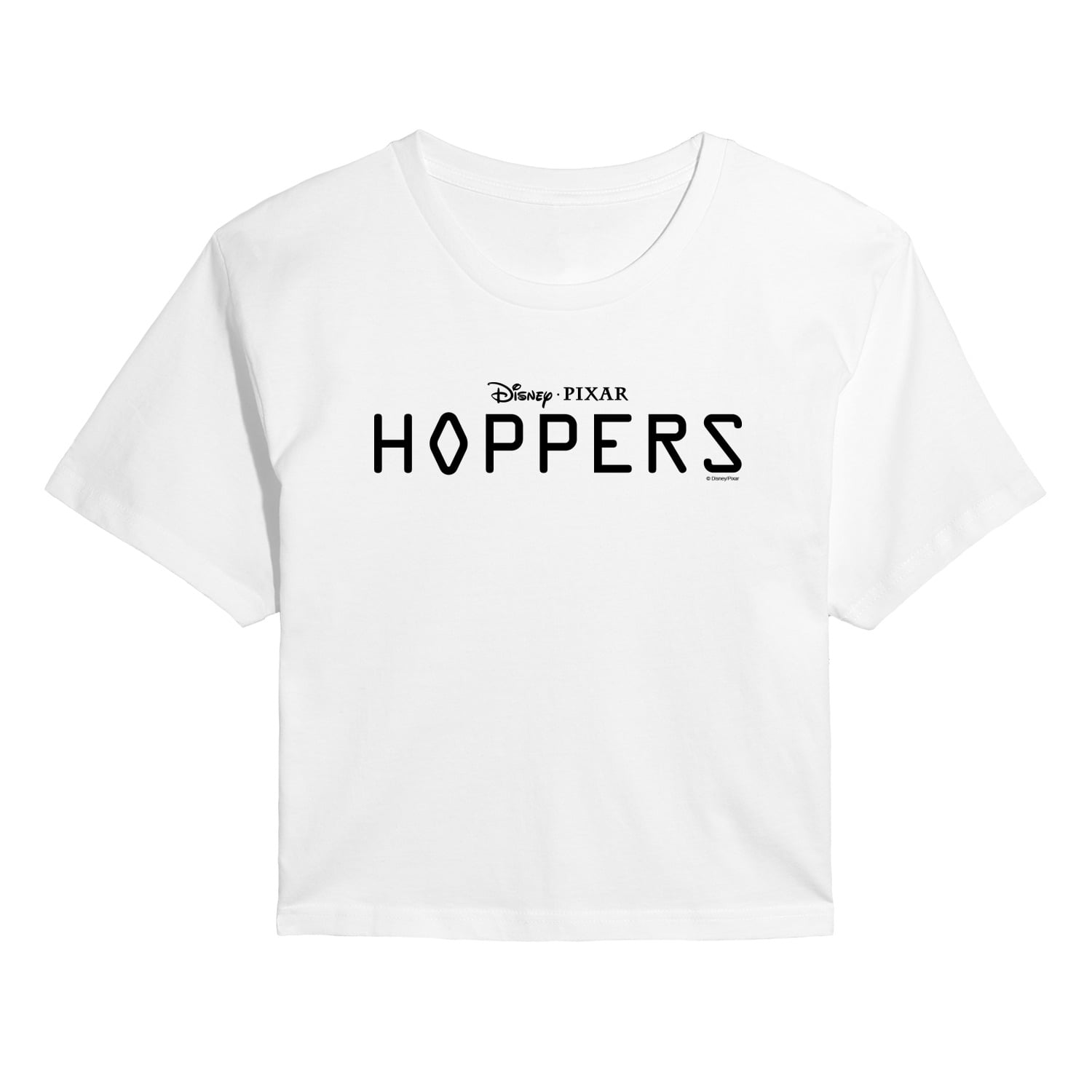 Hoppers - Black Logo - Juniors Cropped Graphic T-Shirt - Walmart.com