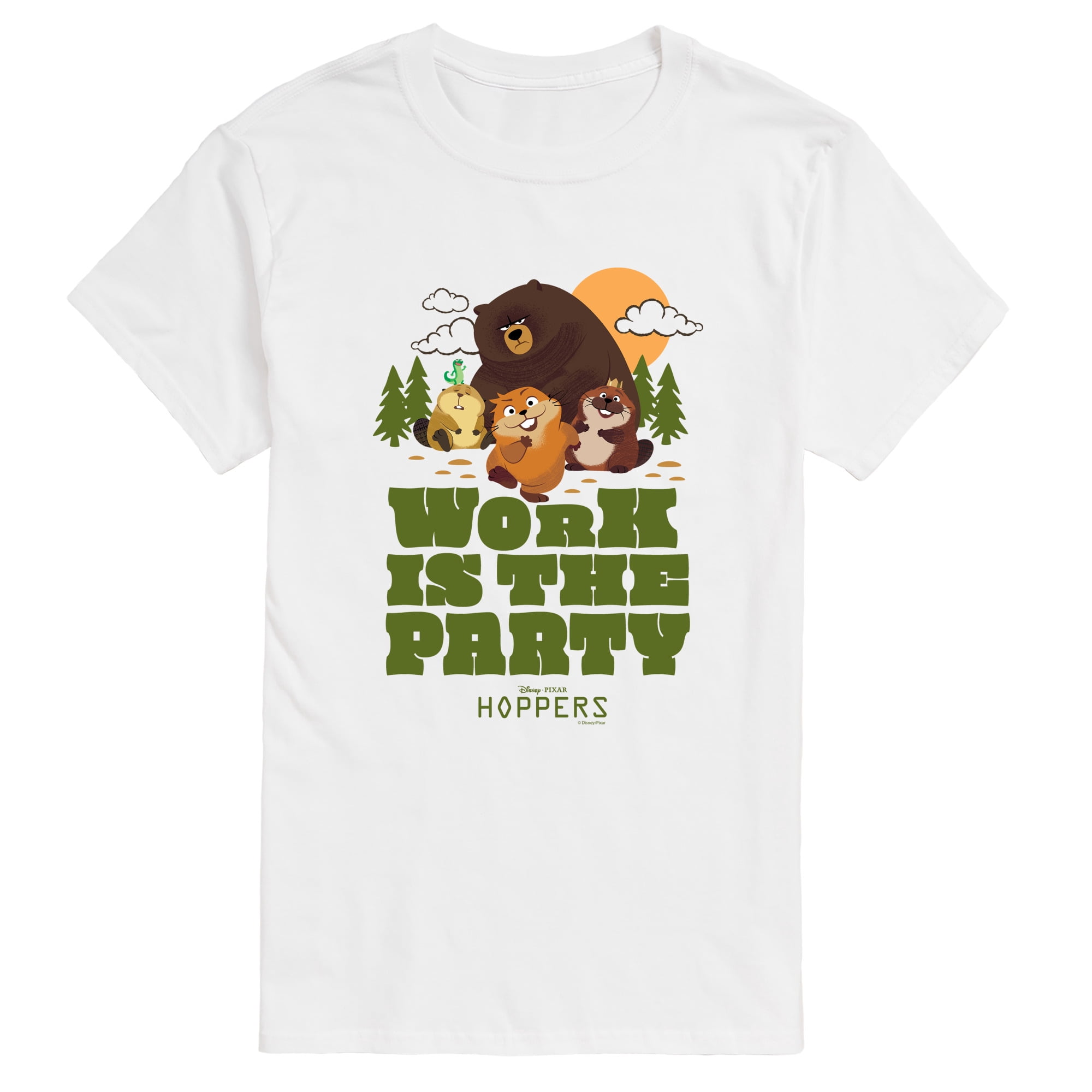 Hoppers - Work Is The Party - Men's Short Sleeve Graphic T-Shirt ...