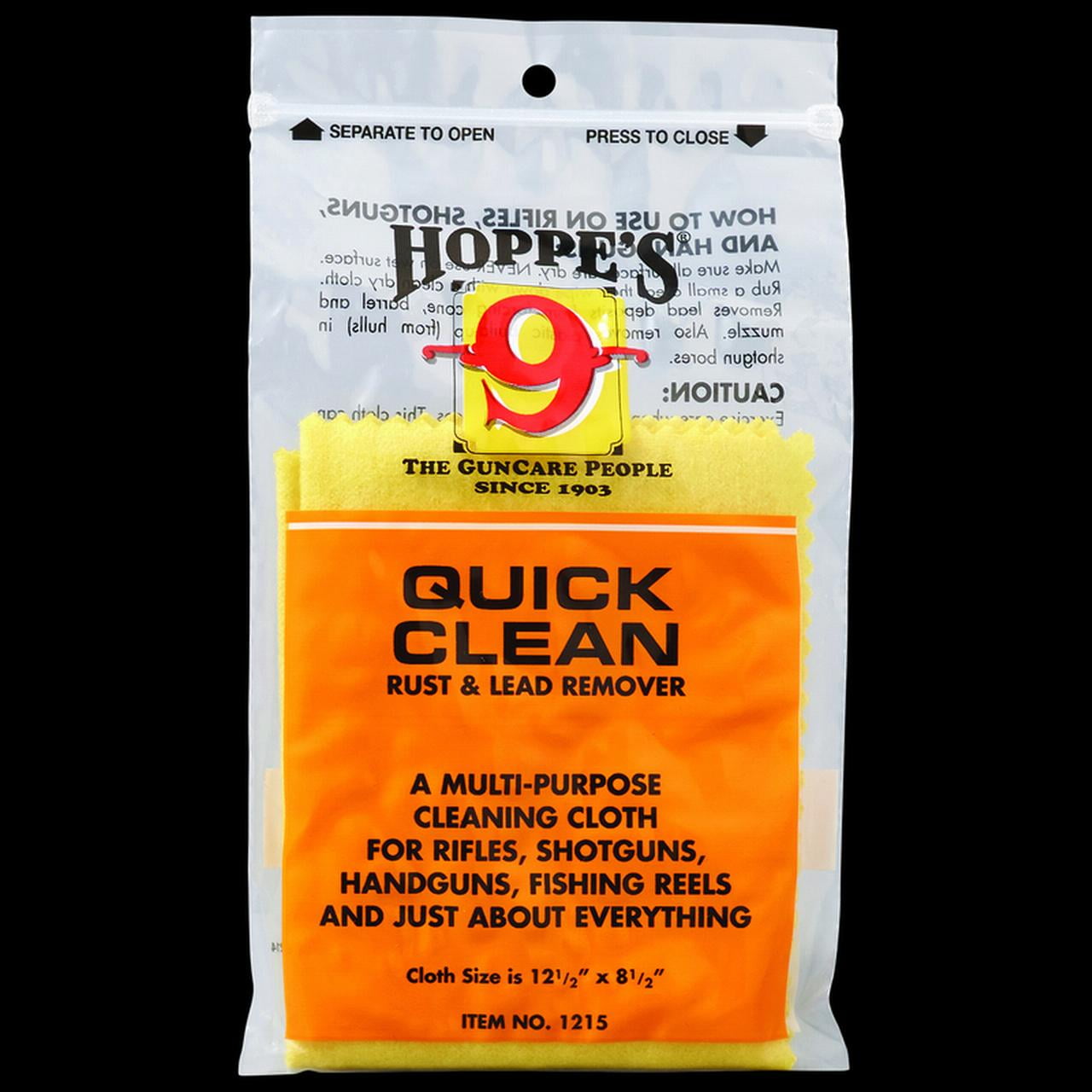 Hoppes 9 Quick Clean Rust & Lead Remover Cleaning Cloth Pouch - Walmart.com
