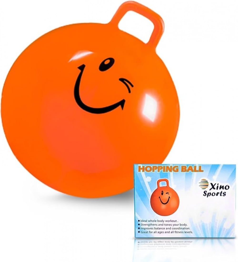 Hopping Ball for Kids, Teens & Adults - Fun Bouncy Ball with Handle ...